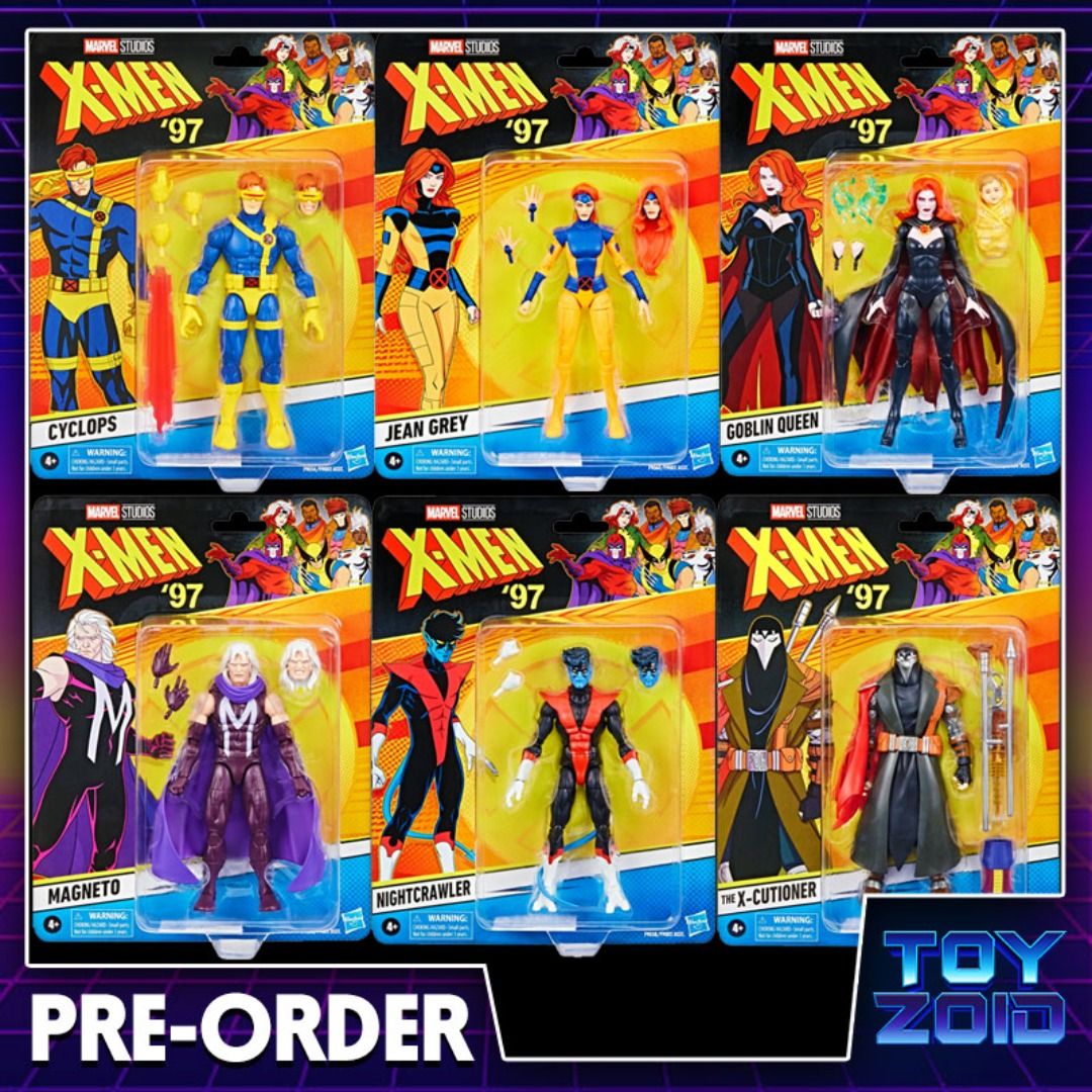 Marvel Legends X-Men 97 Wave 2 Cyclops Jean Grey Goblin Queen Magneto Nightcrawler The X ...