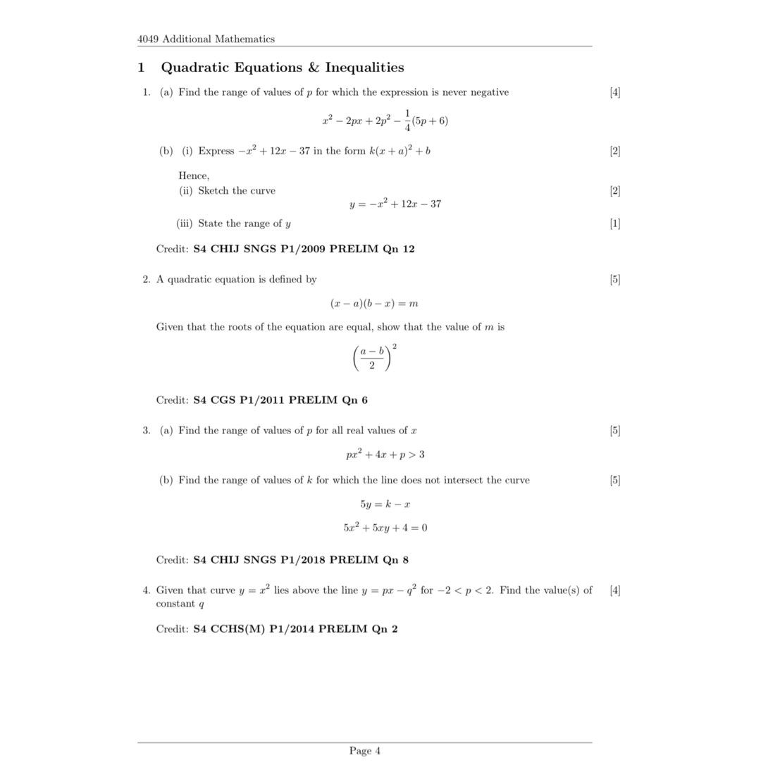 MATH | TOP RAFFLES STUDENT Secondary 3/4 O Level Math (E Math/A Math ...