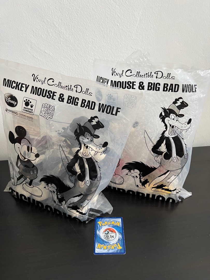 Neighborhood x Disney Mickey Mouse & Big Bad Wolf Set, Hobbies & Toys ...
