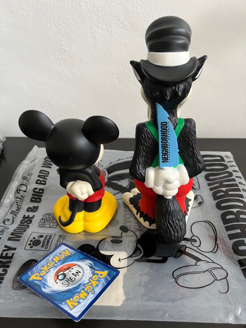 Neighborhood x Disney Mickey Mouse & Big Bad Wolf Set, Hobbies & Toys ...