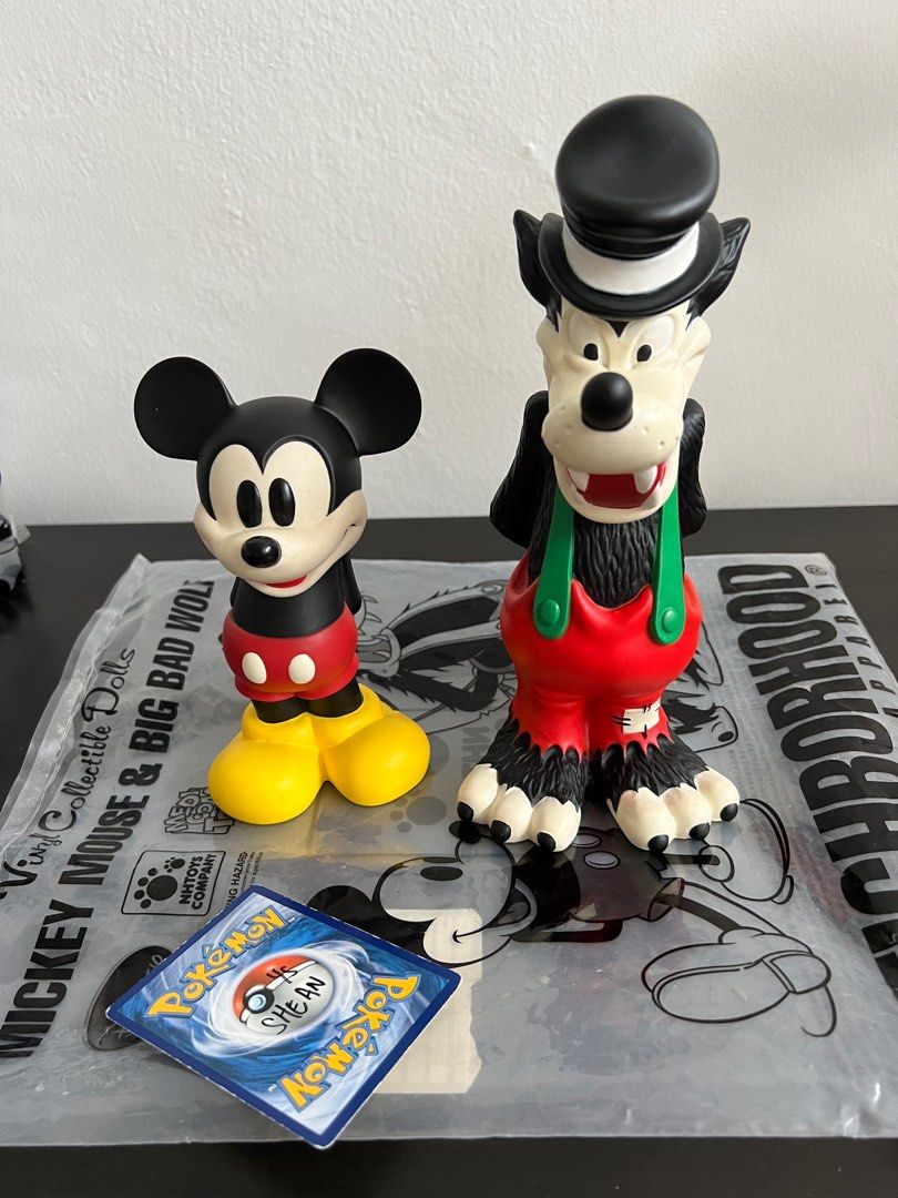 Neighborhood x Disney Mickey Mouse & Big Bad Wolf Set, Hobbies & Toys ...
