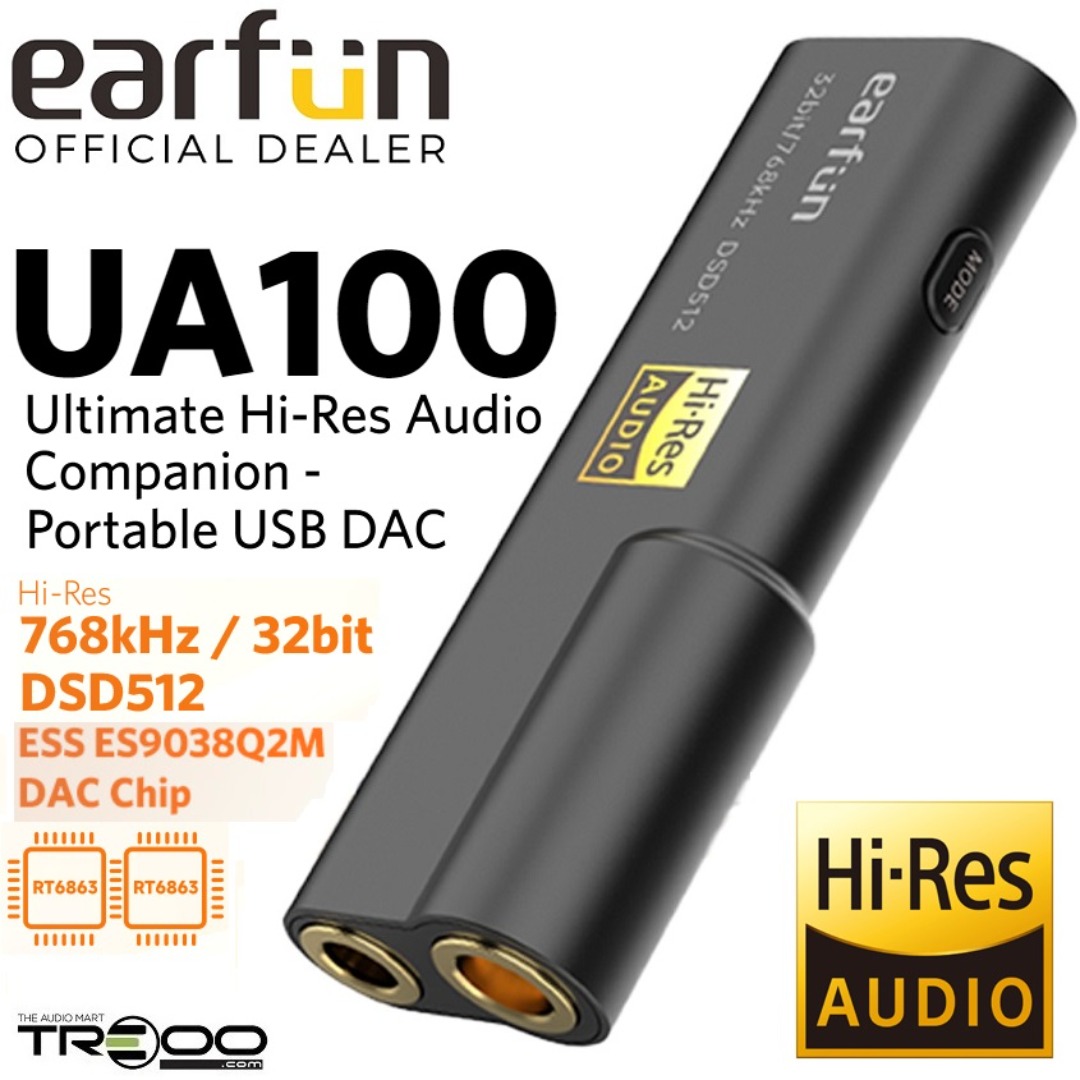 [Official] EarFun UA100 Type-C to 3.5mm/4.4mm Balanced USB DAC ...