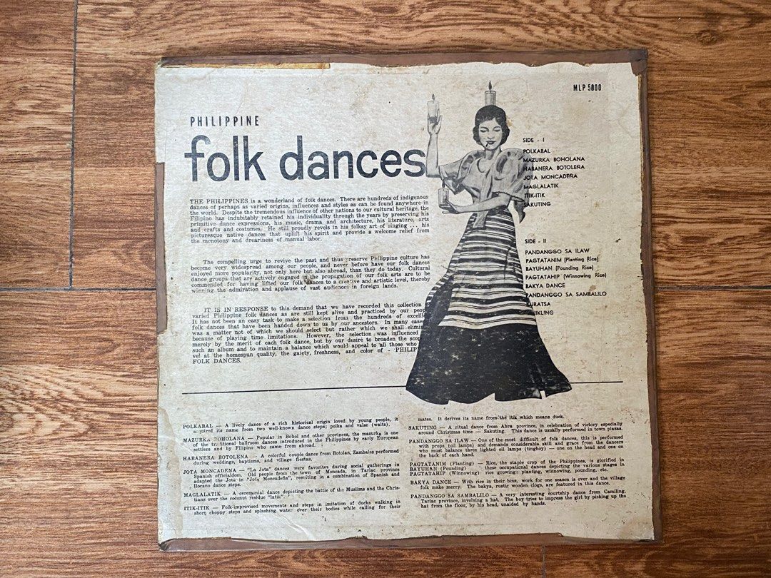 OPM Original Pinoy Tagalog Music - Philippine Folk Dances - Vinyl Lp ...