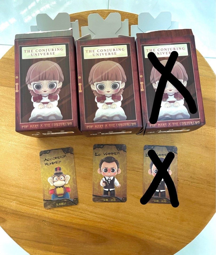 POPMART The Conjuring Series - Ed Warren / Accordion Monkey, Hobbies ...