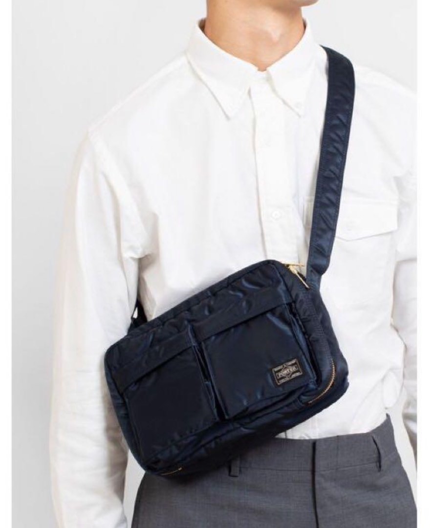 Porter tanker shoulder bag navy, Men's Fashion, Bags, Sling Bags on Carousell