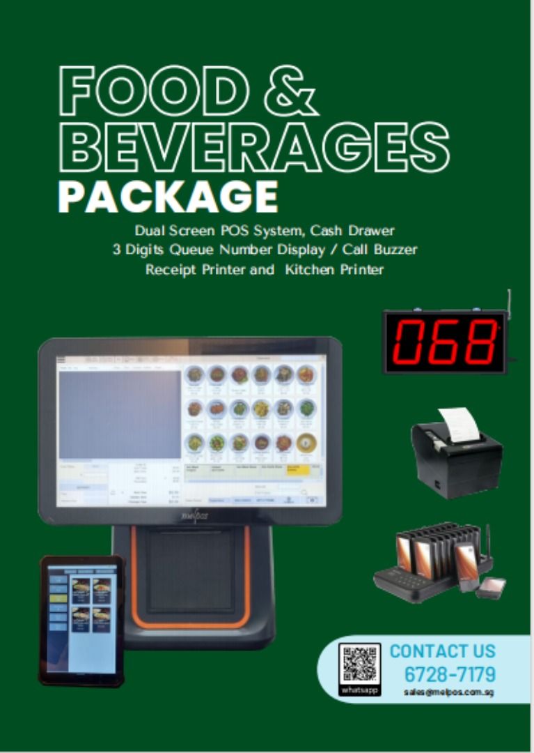 POS System Package for Food & Beverage - Brand New with Warranty, Food ...