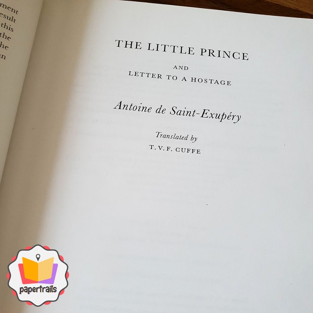 (Rare edition) The Little Prince & Letter to a Hostage (hardcover, Penguin Modern Classics ...