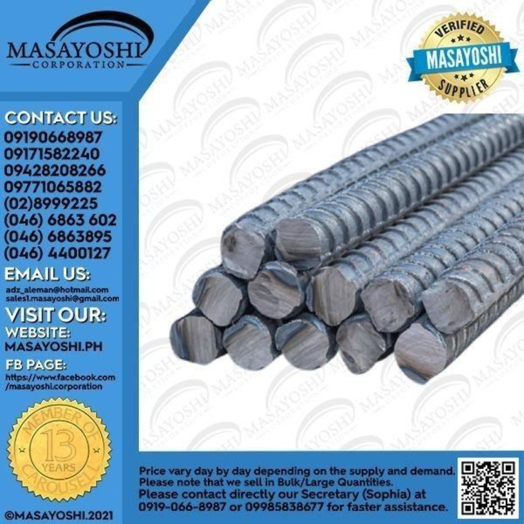 Reinforcement Bar 12mm x 6m Grade40 l-12 | Deformed Bar | Rebar | RSB ...