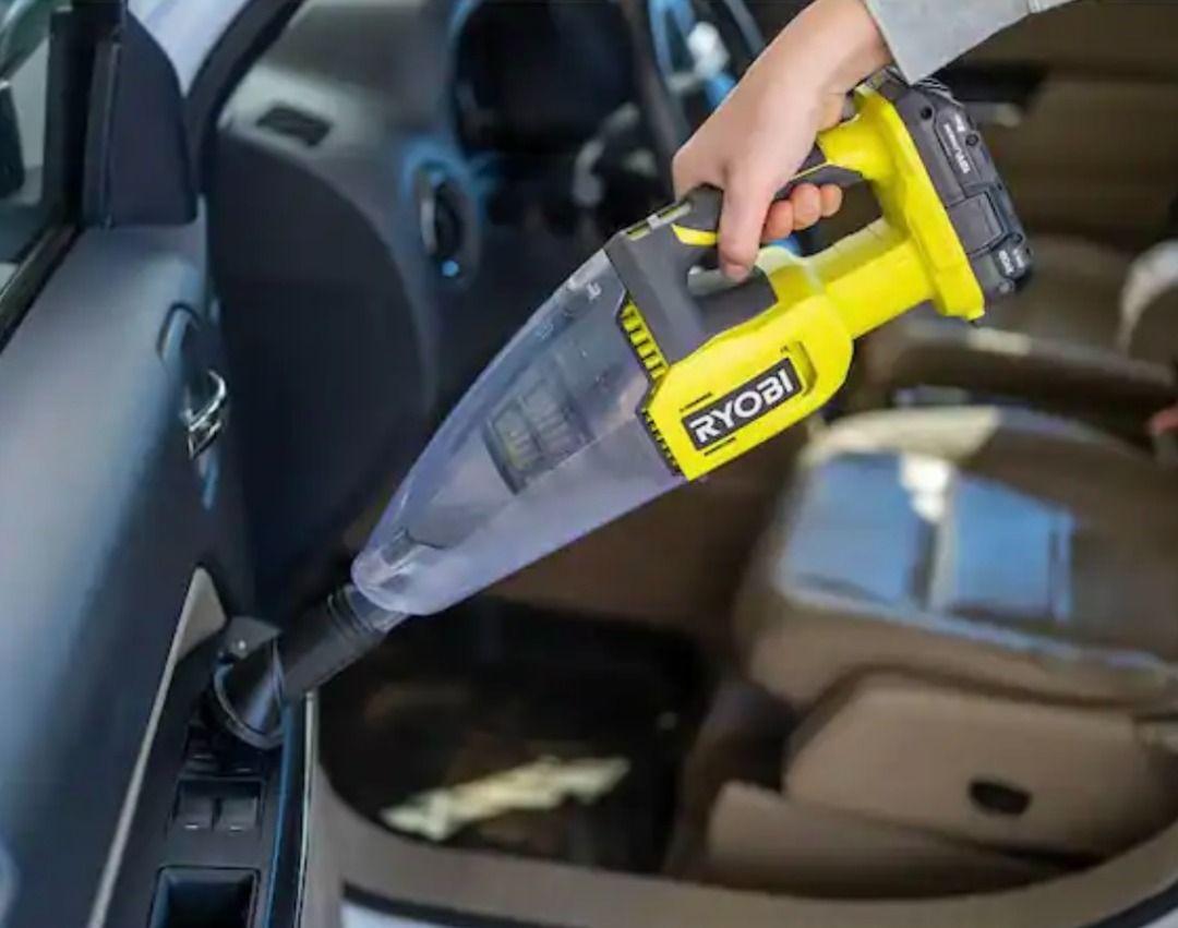 RYOBI PCL705K 18V Cordless Multi-Surface Handheld Vacuum Kit with 2.0 ...