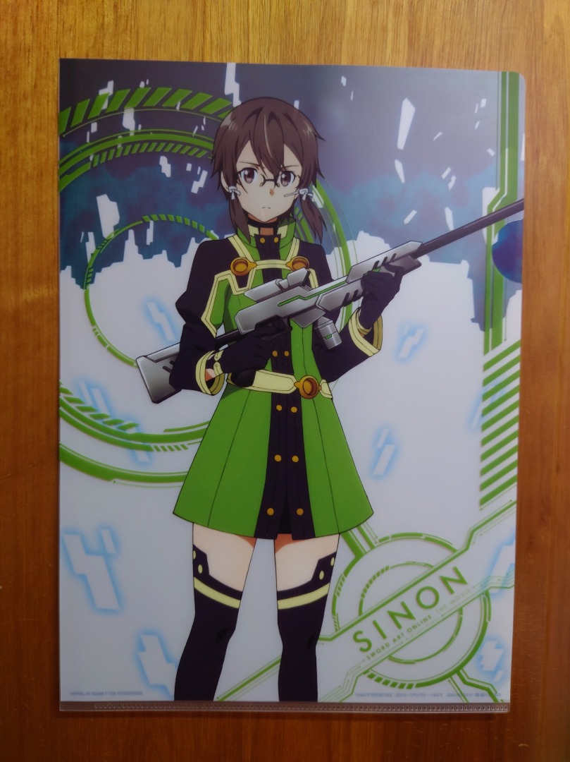 SAO Sinon Ordinal Scale Ver. A4 Clear File, Hobbies & Toys ...