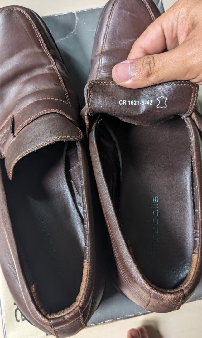 Sepatu Crocodile Pantofel Coffee, Fesyen Pria, Sepatu , Sepatu Formal ...