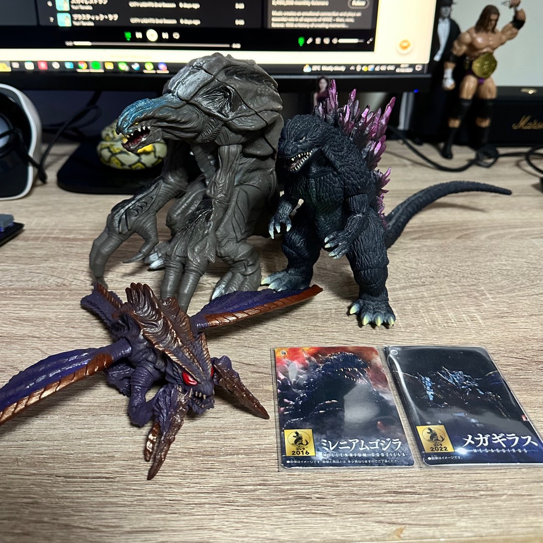 (Set of 3) Bandai Movie Monster Series Godzilla 2000 Millennium Orga ...