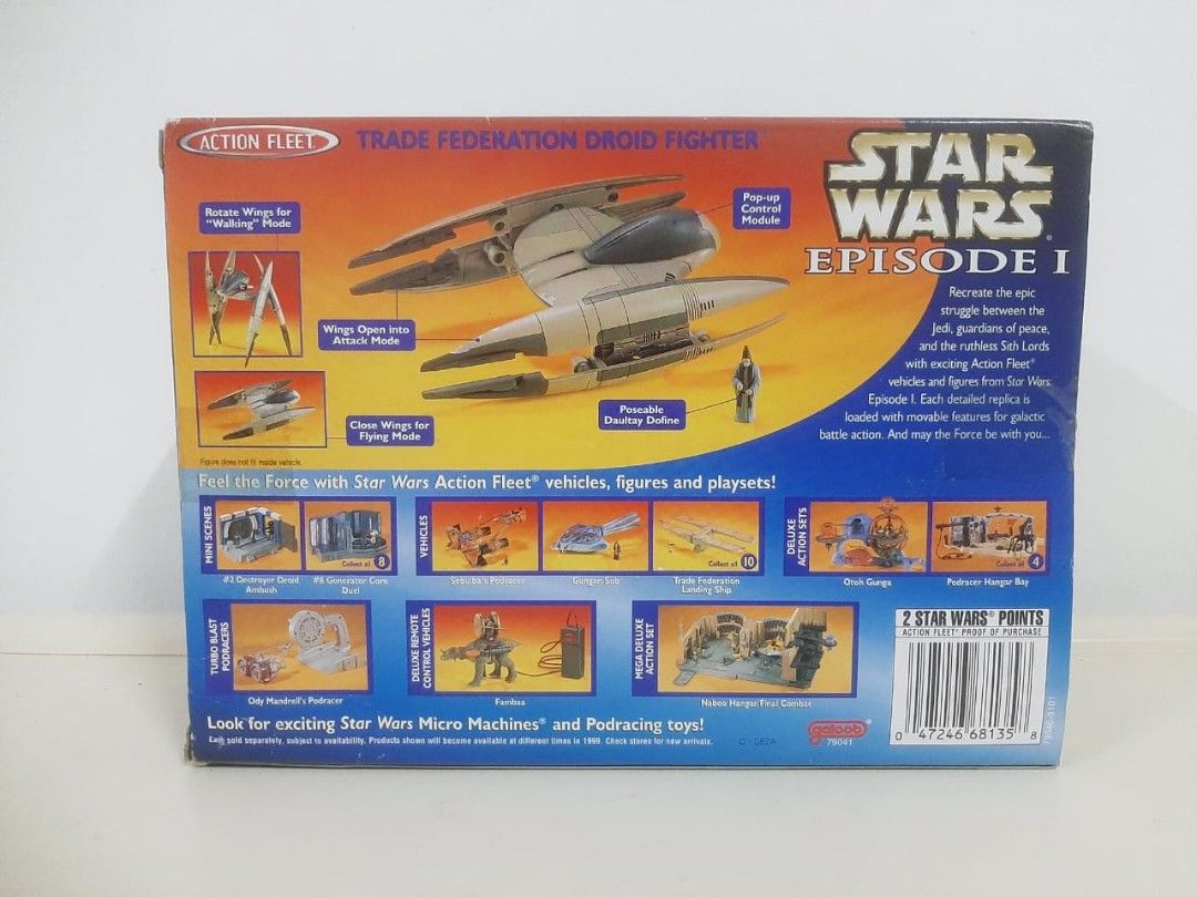 Star Wars Episode 1 Action Fleet Trade Federation Droid Fighter with ...
