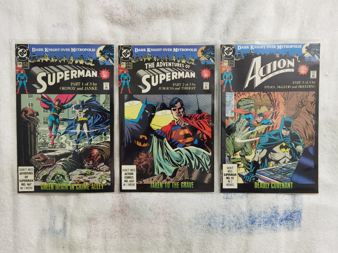 SUPERMAN. Dark Knight Over Metropolis. complete set, Hobbies & Toys ...