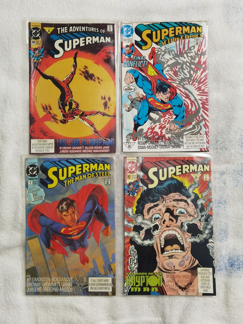 SUPERMAN. Revenge of the Krypton Man. complete set. **1st appearance of ...