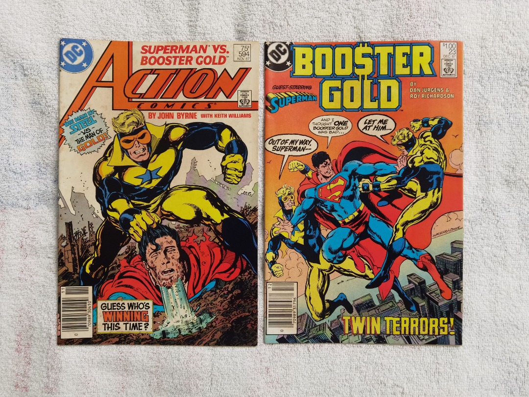 SUPERMAN. Superman vs. Booster Gold. complete set, Hobbies & Toys ...