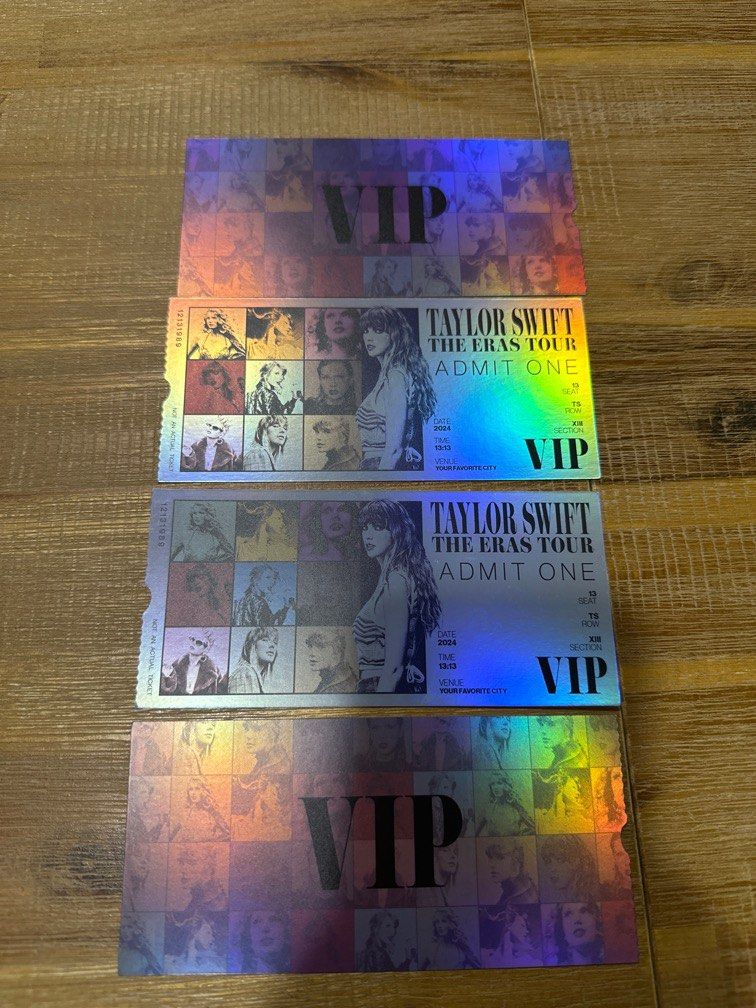 Taylor Swift VIP ticket souvenir 2024, Hobbies & Toys, Memorabilia ...