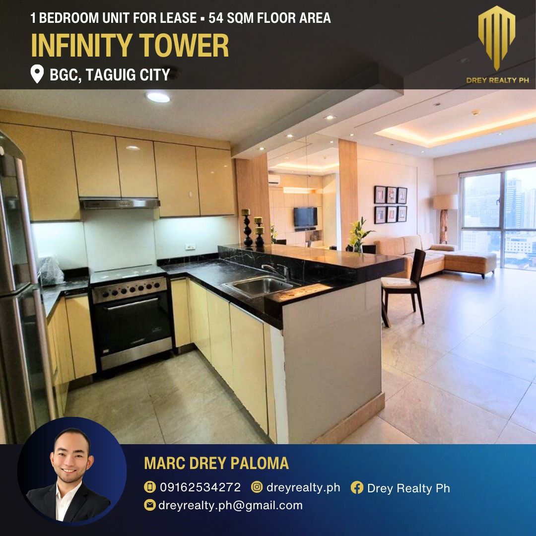 The Infinity 1 Bedroom at 54 SQM Floor Area, Fully Furnished with 1 ...