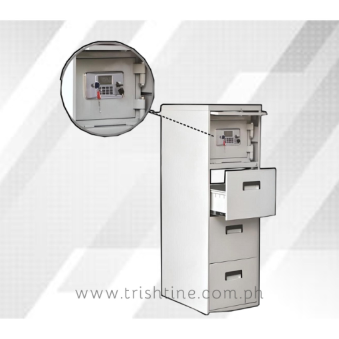 TVC-VAULT-003 DIGITAL 4-drawer Vertical Vault Cabinet, Furniture & Home Living, Furniture ...