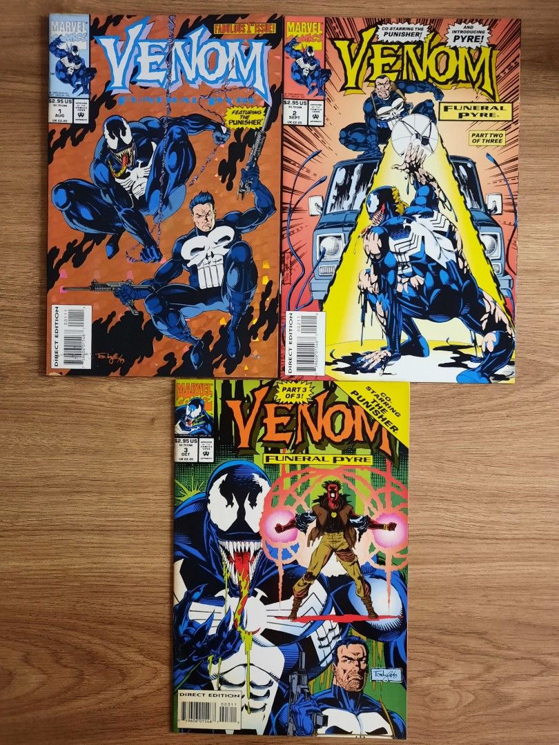 Venom : Funeral Pyre Vol 1 #1 - 3 (1993), Hobbies & Toys, Books ...