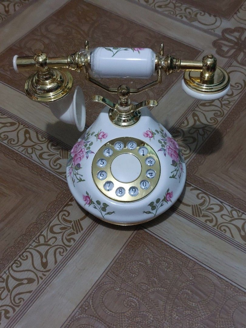 Vintage Ceramic Telephone Set, Furniture & Home Living, Home Decor ...