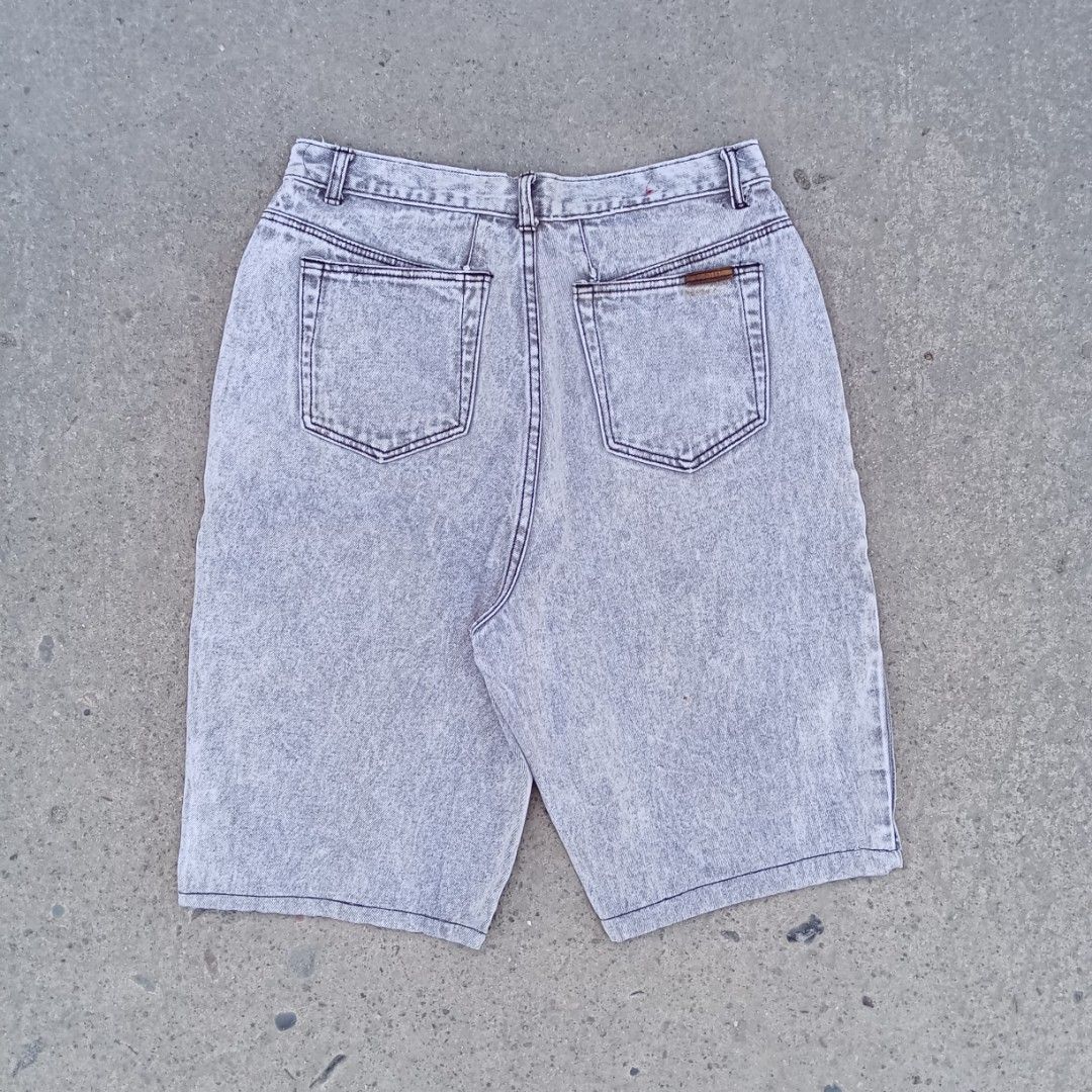 Vintage Gitano Black Washed Reworked Double Knee Jorts (Size 28), Men's ...