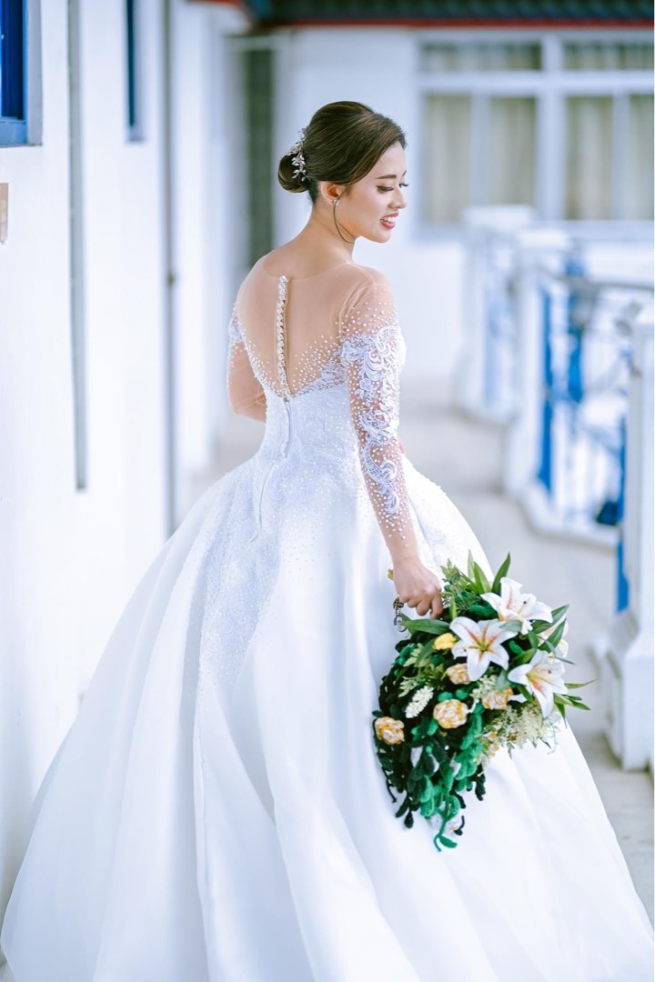 Viola code wedding gown, Women's Fashion, Dresses & Sets, Evening ...