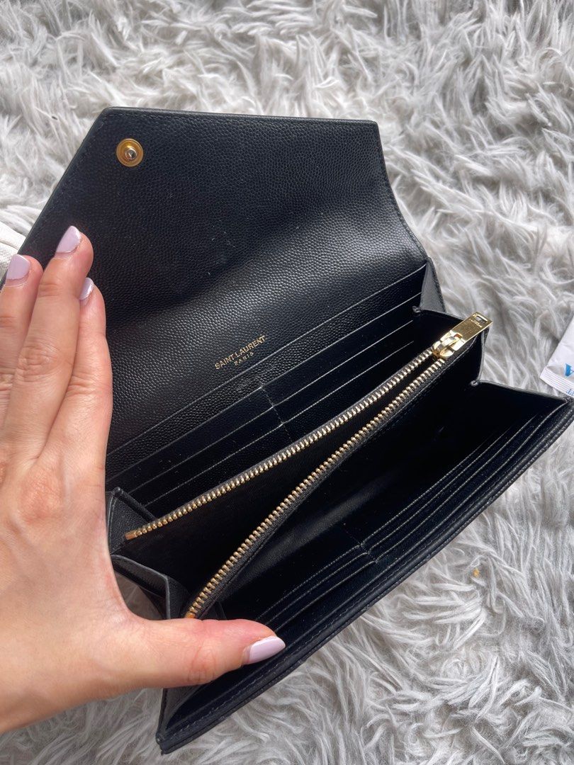 YSL large flap wallet, Luxury, Bags & Wallets on Carousell