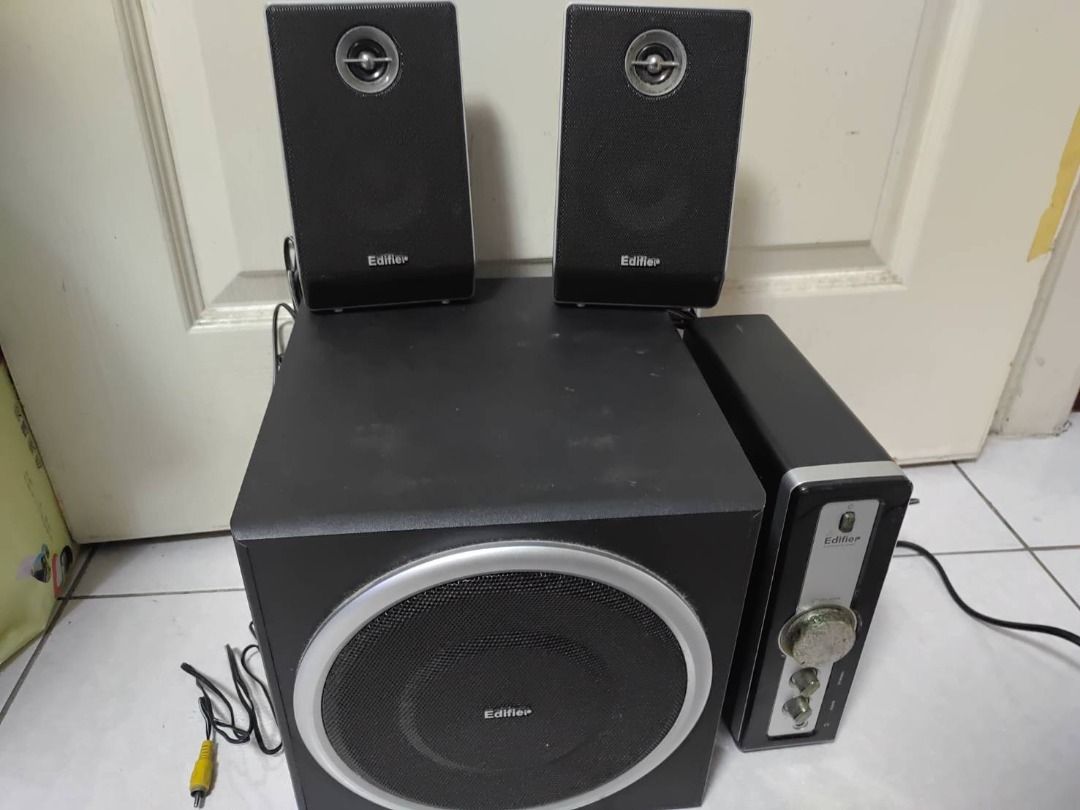 網拍唯一 沉穩低音 清澈人聲高音 漫步者edifier C1 高音質2.1聲道 電腦喇叭 音響, 電腦及科技產品, 電腦周邊產品, 電腦周邊 ...