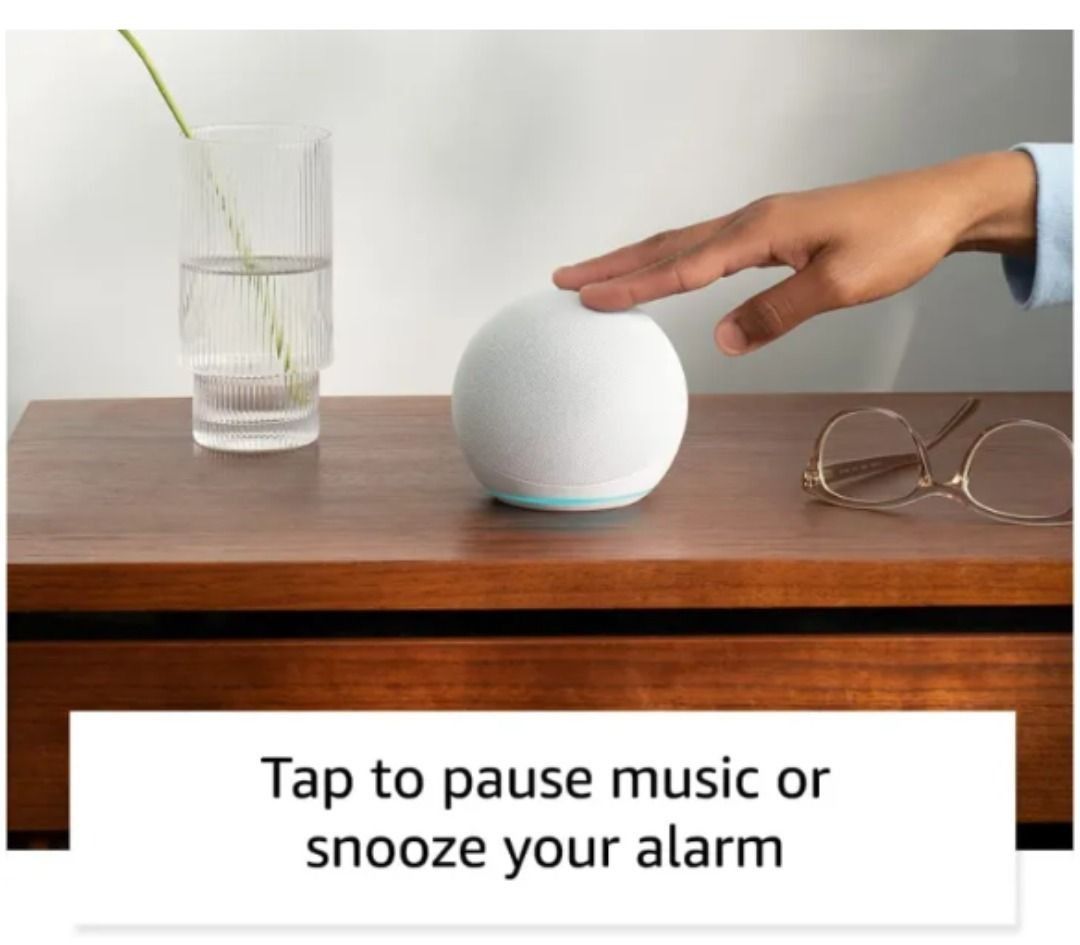 Amazon Echo Dot (5th Gen) with clock - Latest edition (cloud blue ...