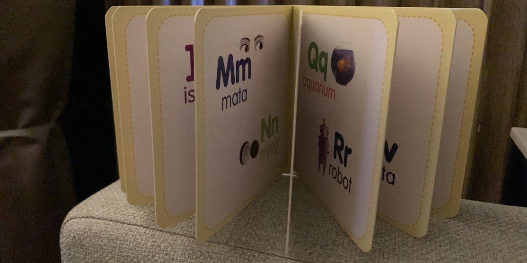 Ang Una Kong Alpabeto Board Book in Filipino Illustration by Borg ...