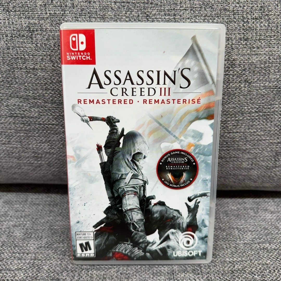 Assassins Creed III Remastered switch game, Video Gaming, Video Games ...