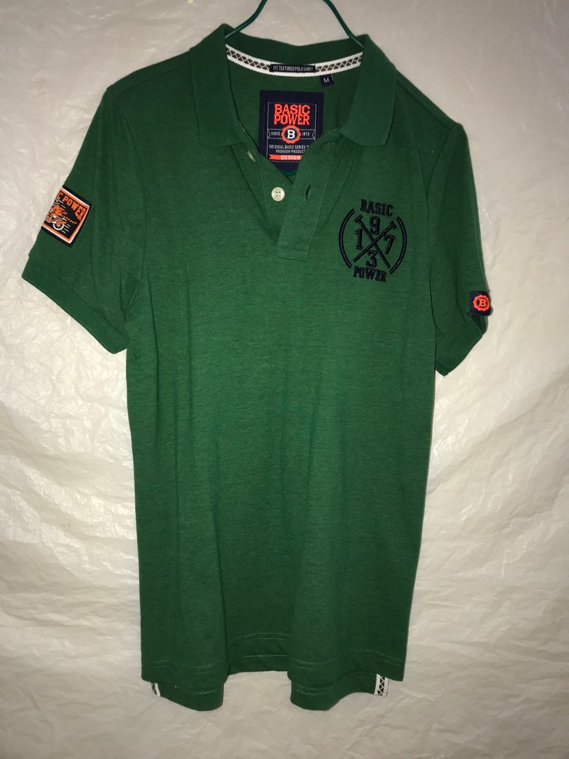 代家人出售，basic power polo shirt，如圖, 男裝, 上身及套裝, T-shirt、恤衫、有領衫 - Carousell