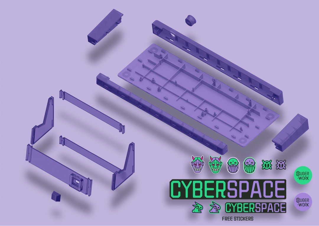 Bbox 60 x Buger Works Cyber Space Keyboard Case, Computers & Tech ...