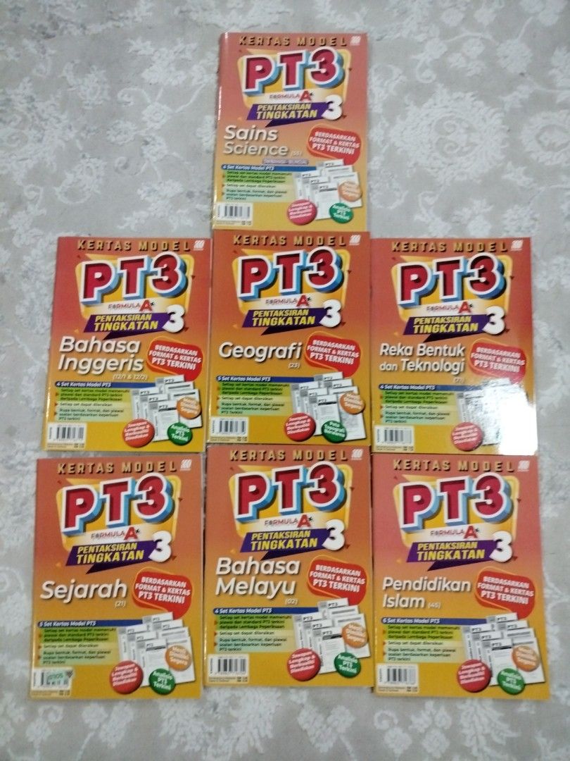 BUKU LATIHAN KERTAS MODEL PT3 TINGKATAN 3, Hobbies & Toys, Books ...