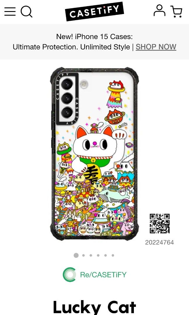 Casetify LUCKY CAT BLACK, Mobile Phones & Gadgets, Mobile & Gadget ...