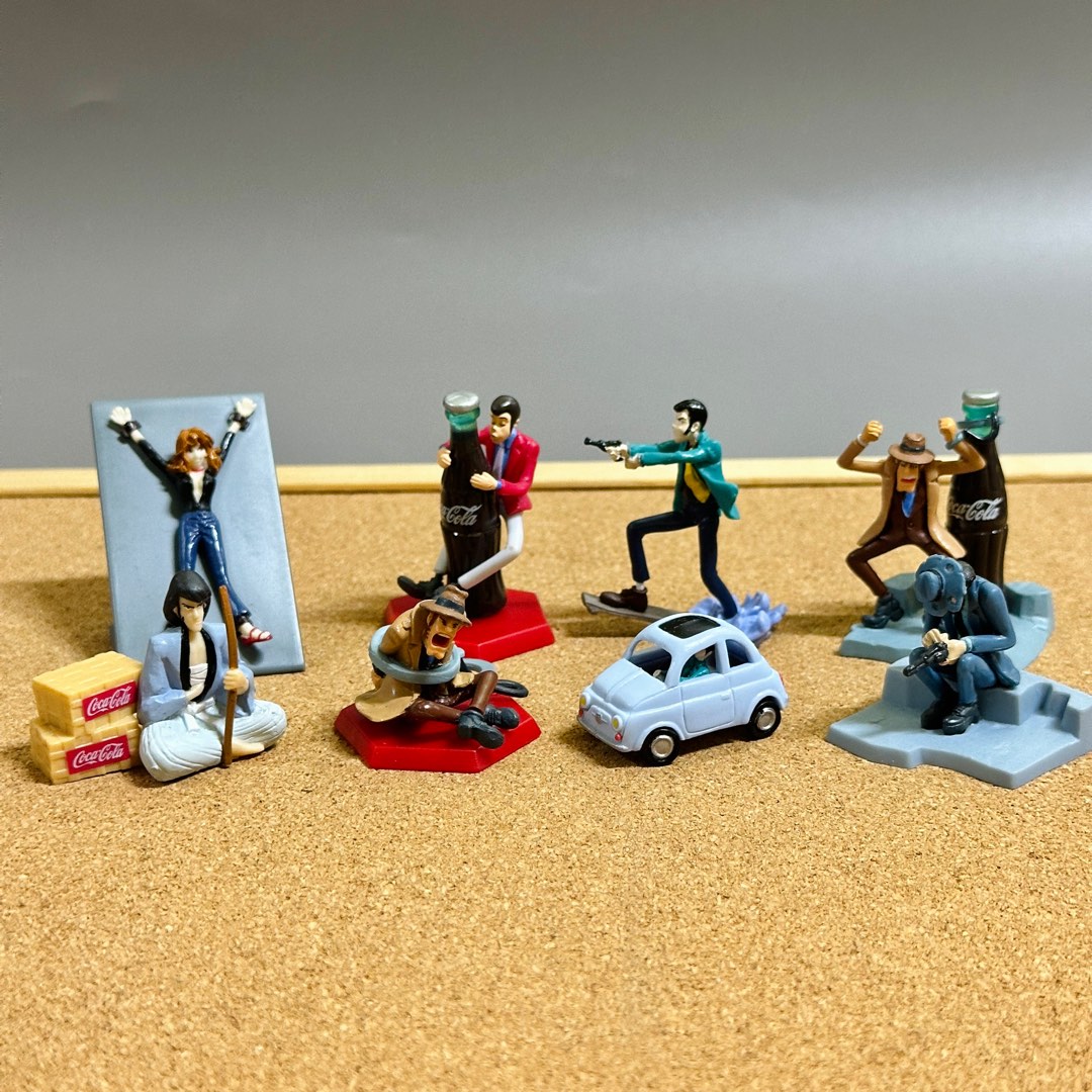 Coca-Cola Lupin III/Lupin the Third Mini Figures - Php 99 each, Hobbies ...