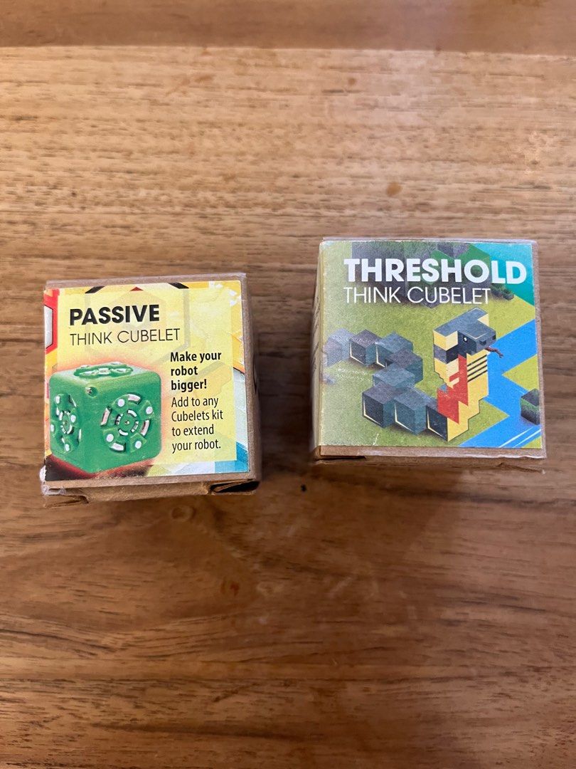 Cubelets - Passive Think Cubelet and Threshold Think Cubelet, Hobbies & Toys, Toys & Games on ...