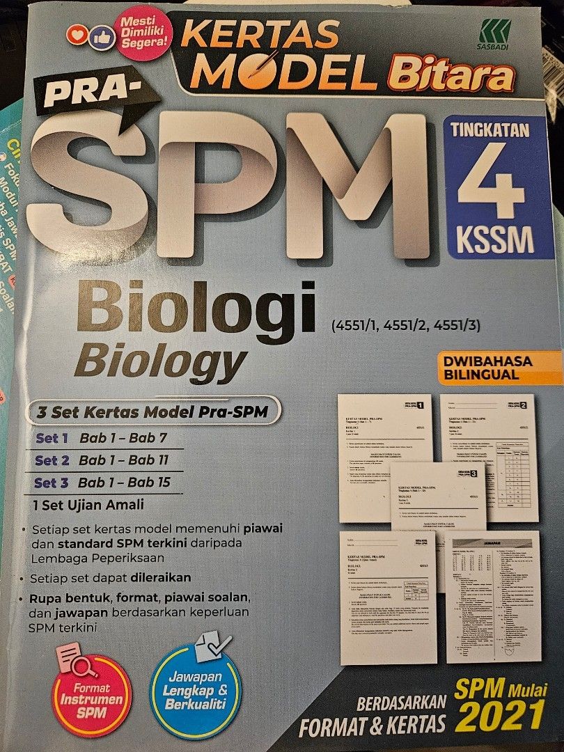Form 4 KSSM Workbooks SPM (addmaths + science subjects), Hobbies & Toys ...