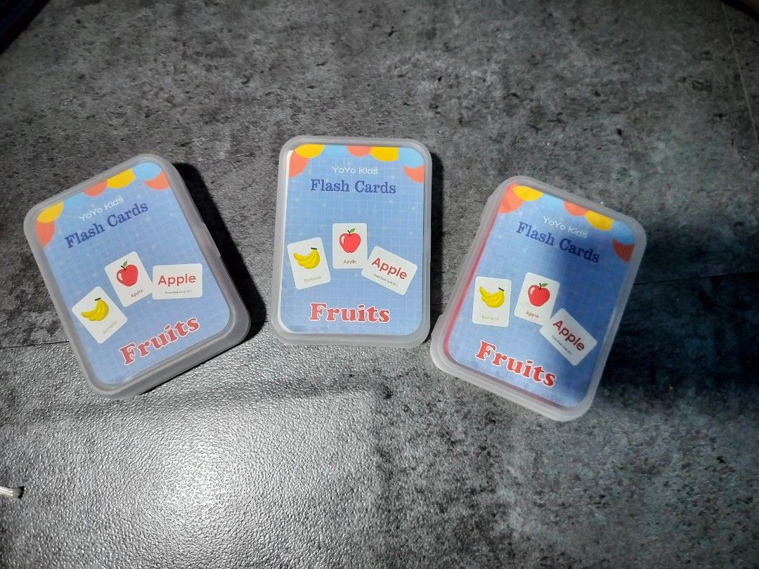 Early Learning Flash Card: Fruits, Everything Else on Carousell