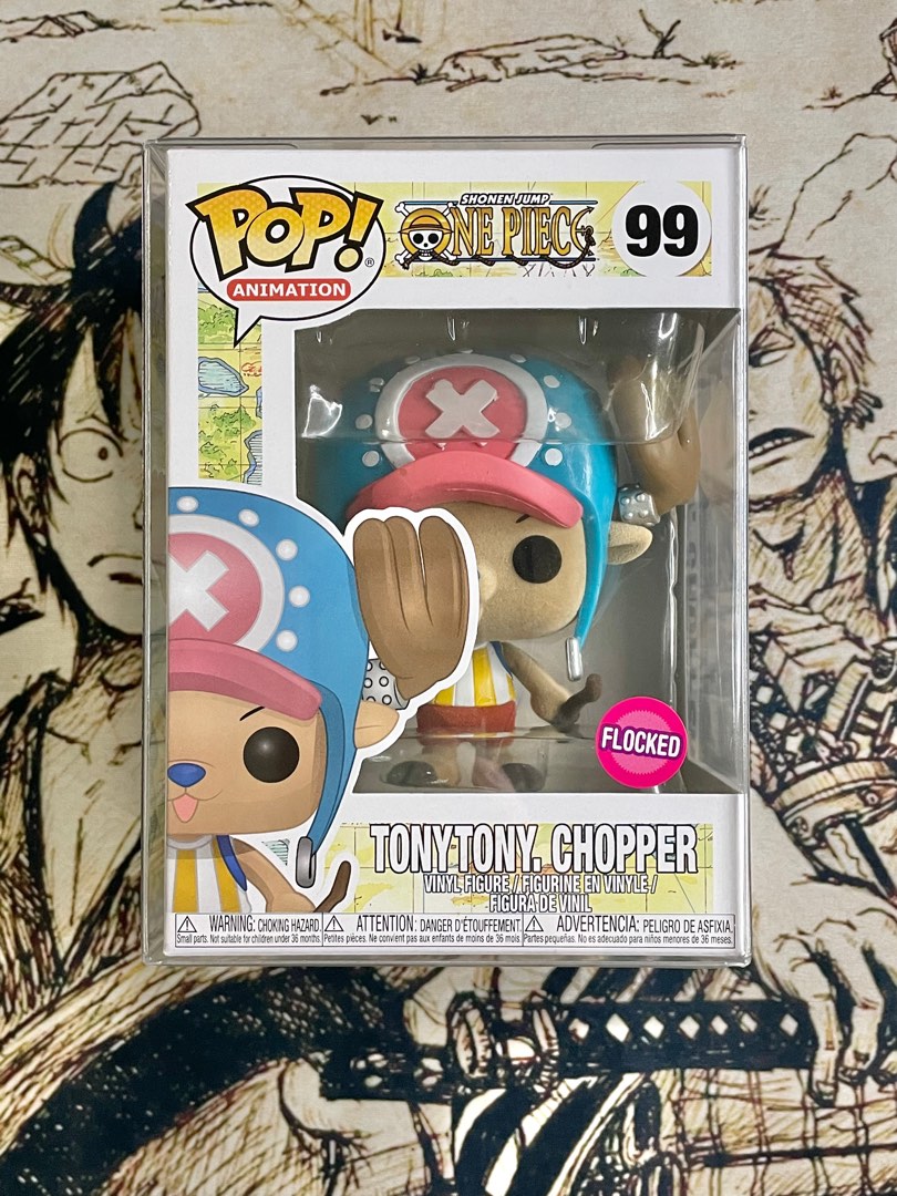Funko Pop! One Piece: Chopper (Flocked) #99, Hobbies & Toys ...