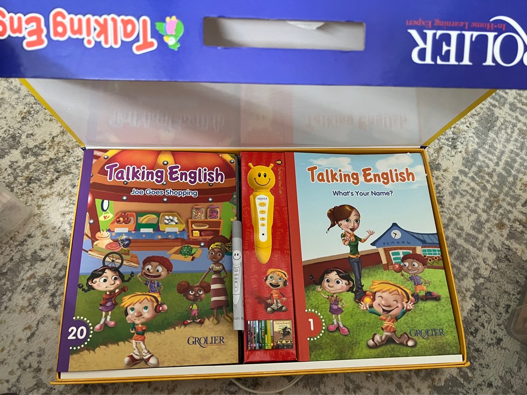 Grolier Talking English set, Hobbies & Toys, Books & Magazines ...