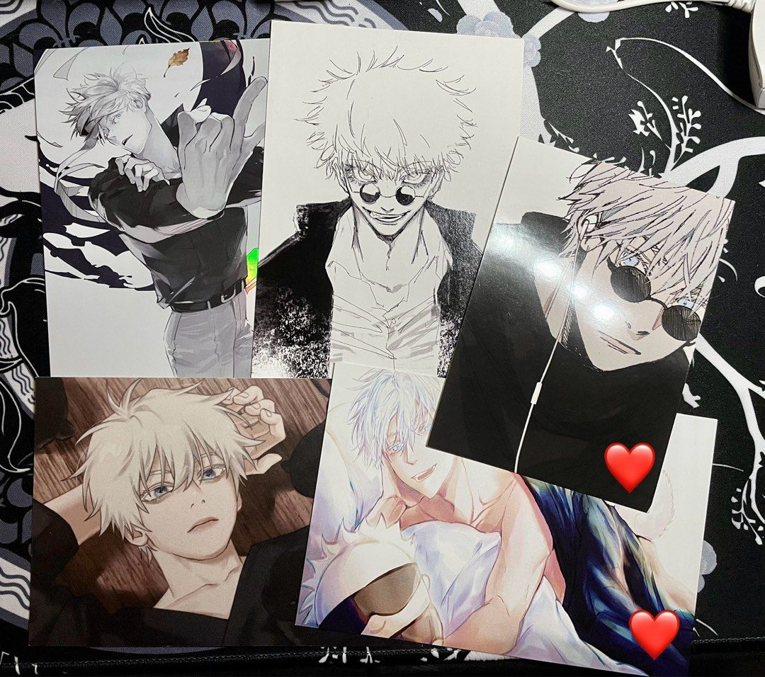 JJK Jujutsu Kaisen Gojo Postcard Set Fanart, Hobbies & Toys ...