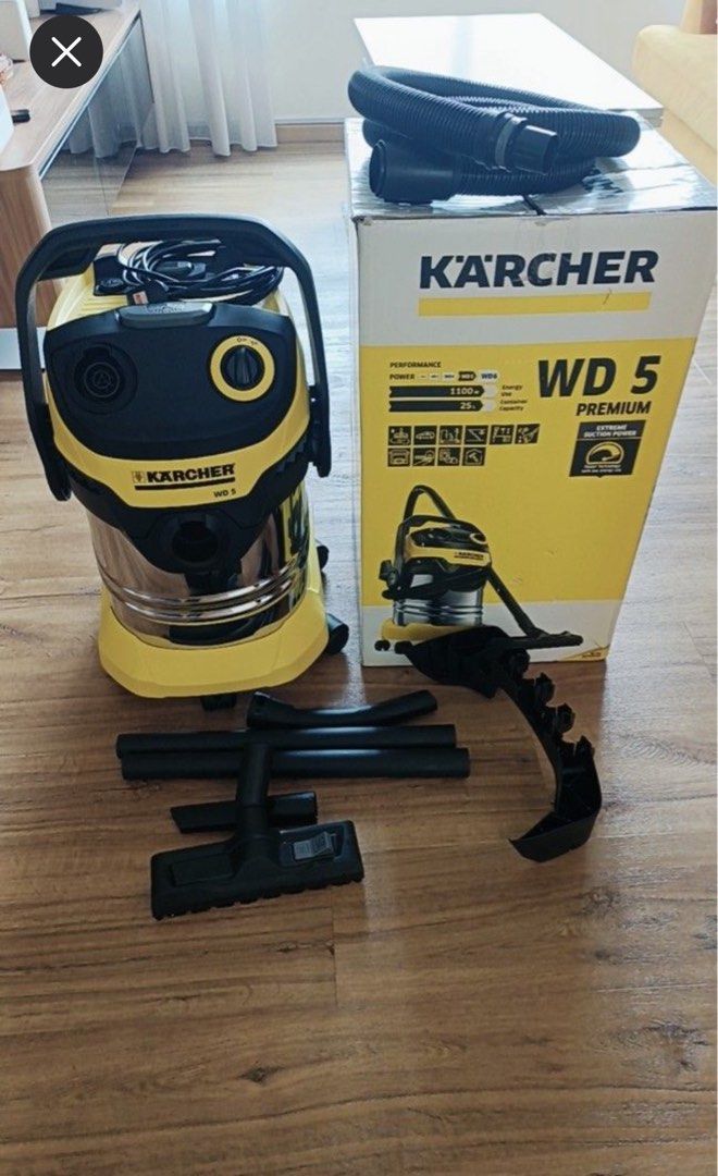 Karcher WD 5 Premium Wet Dry Vacuum Cleaner, TV & Home Appliances ...