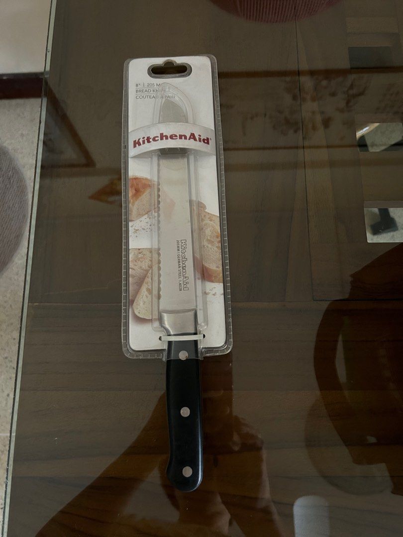 KitchenAid KKFTR8BROB Classic Forged Series Triple Rivet Serrated Bread ...