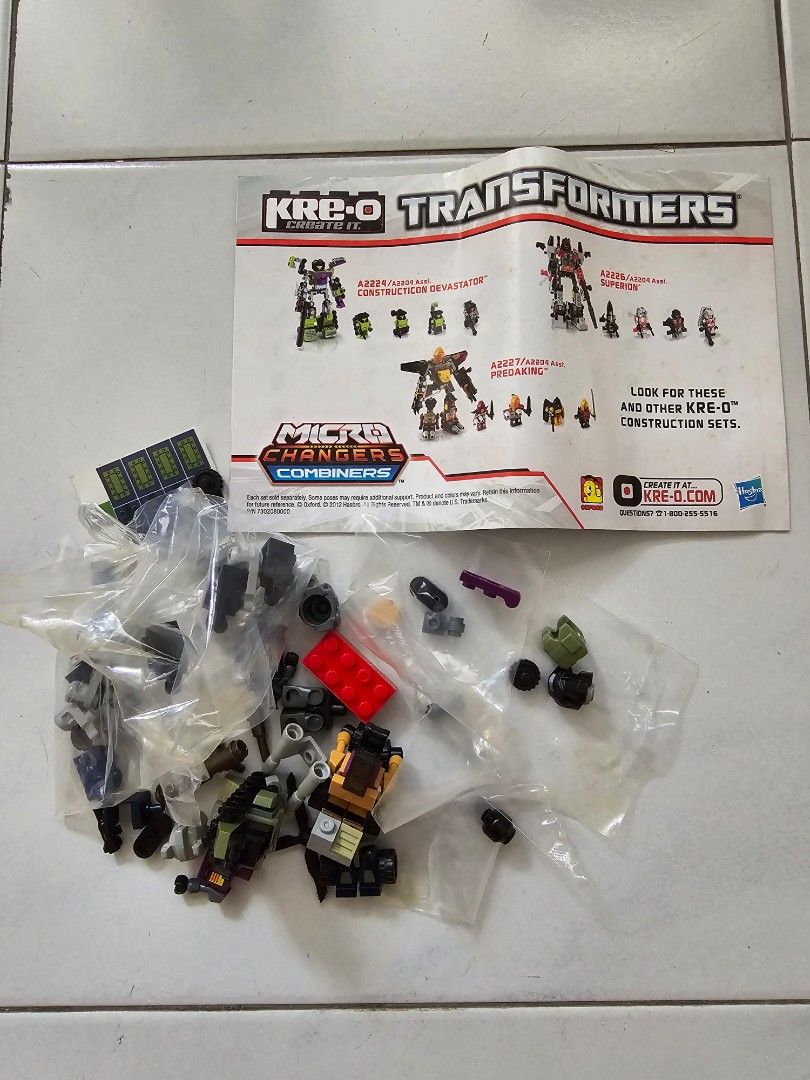 KRE-O Transformers Micro-Changers Combiners Decepticon Bruticus Set ...