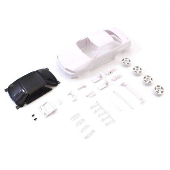 Kyosho Mini Z - Nissan R32 GTR Body set - unpainted bodyshell with rims ...