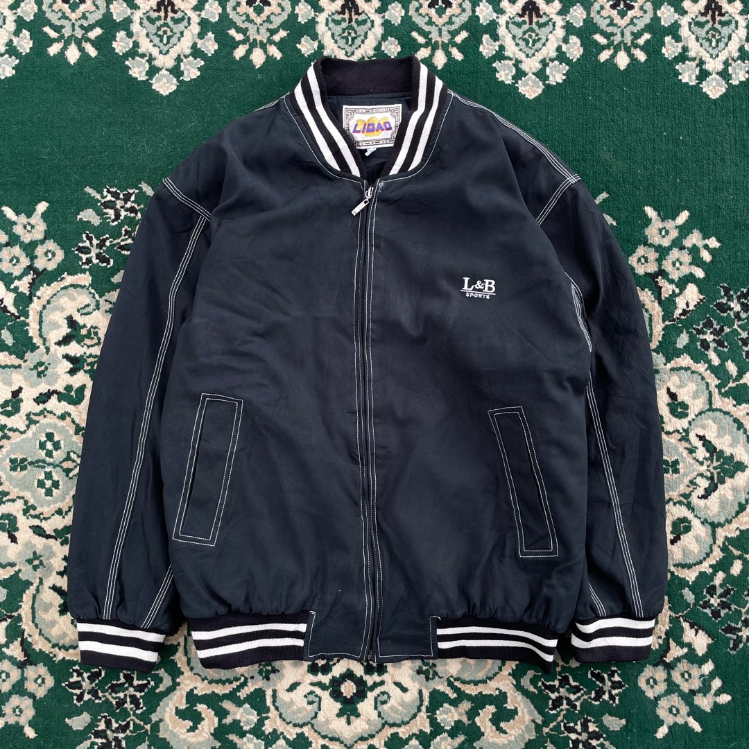 L&B varsity jacket boxy cut, Fesyen Pria, Pakaian , Baju Luaran di ...