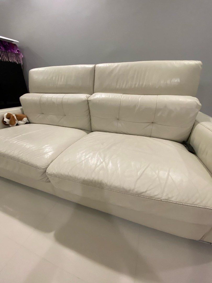 Top grain leather 2.1m Sofa, Furniture & Home Living, Furniture, Sofas ...