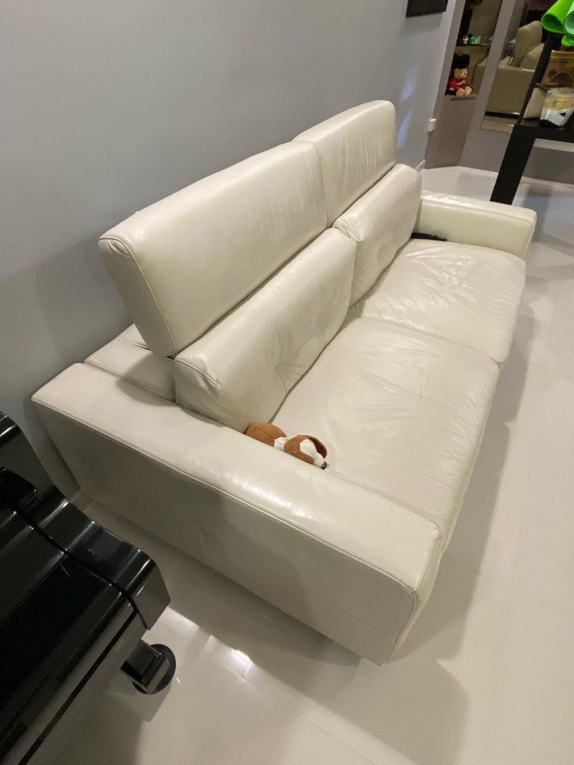 Top grain leather 2.1m Sofa, Furniture & Home Living, Furniture, Sofas ...